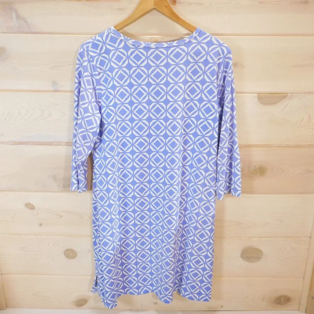 Lulu-B | Dresses | Lulub Womens Size L Dress Periwinkle Blue 34 Sleeve ...